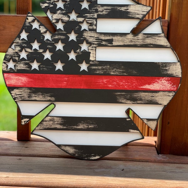 Firefighter Door Sign - Etsy