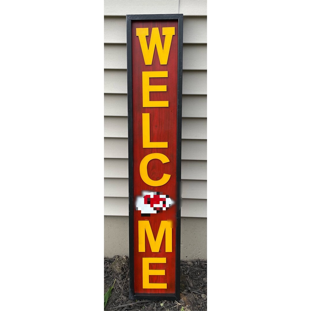 Custom Outdoor Welcome Sign Your Team's Logo FAST and - Etsy