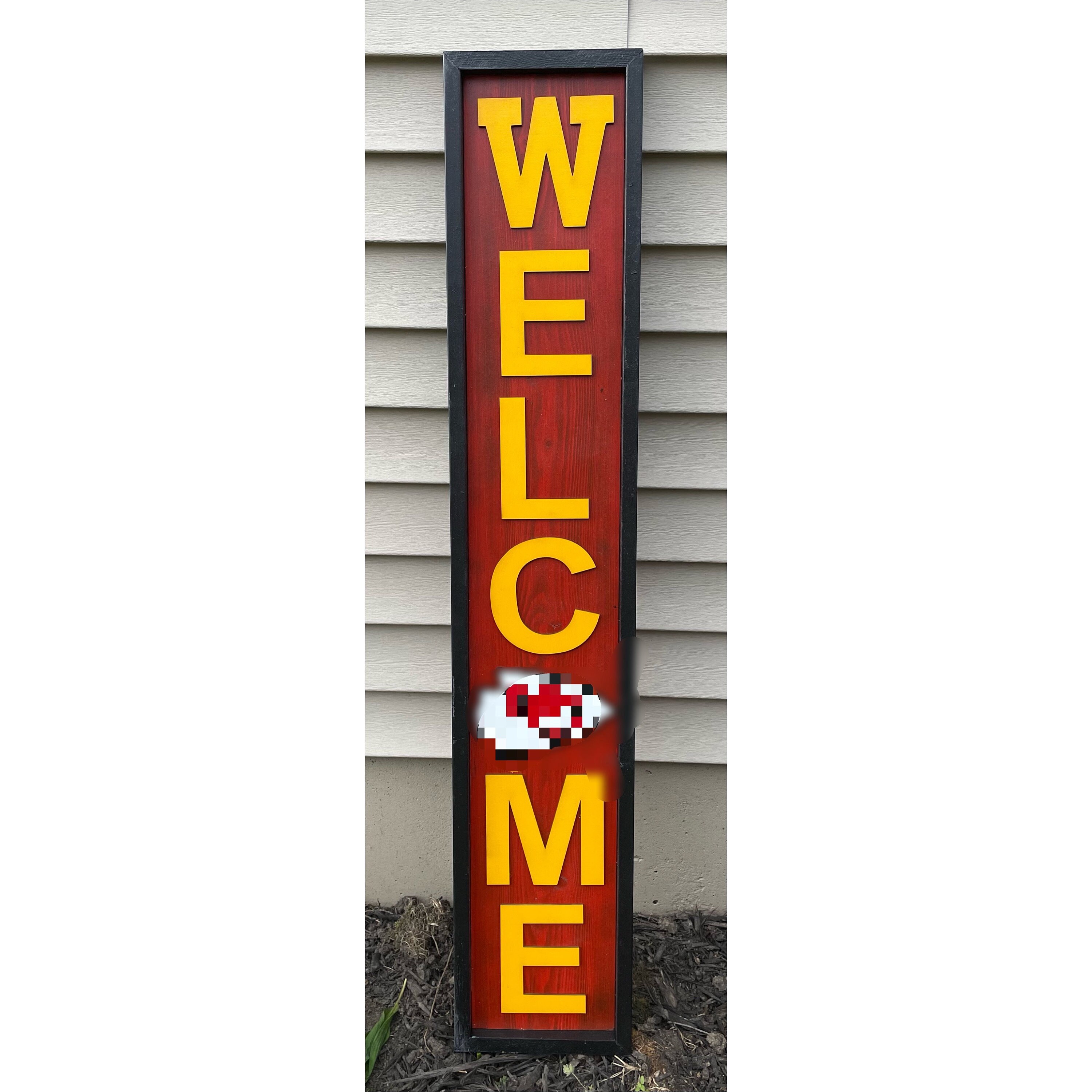 Custom Outdoor Welcome Sign Your Team's Logo FAST and - Etsy