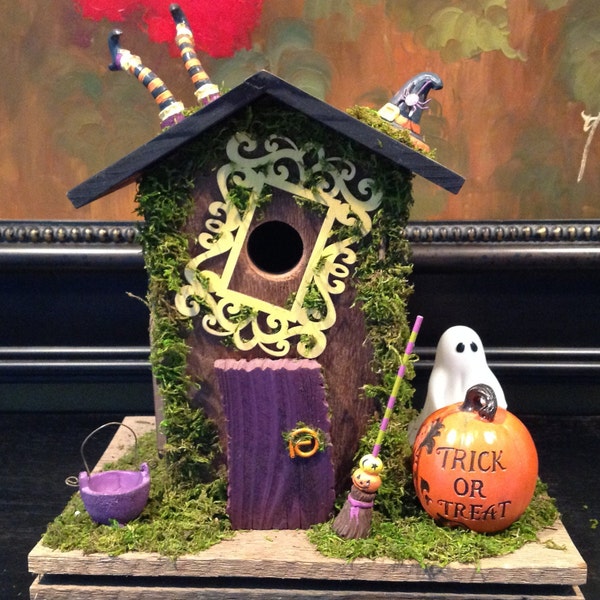 Halloween Birdhouse - Etsy