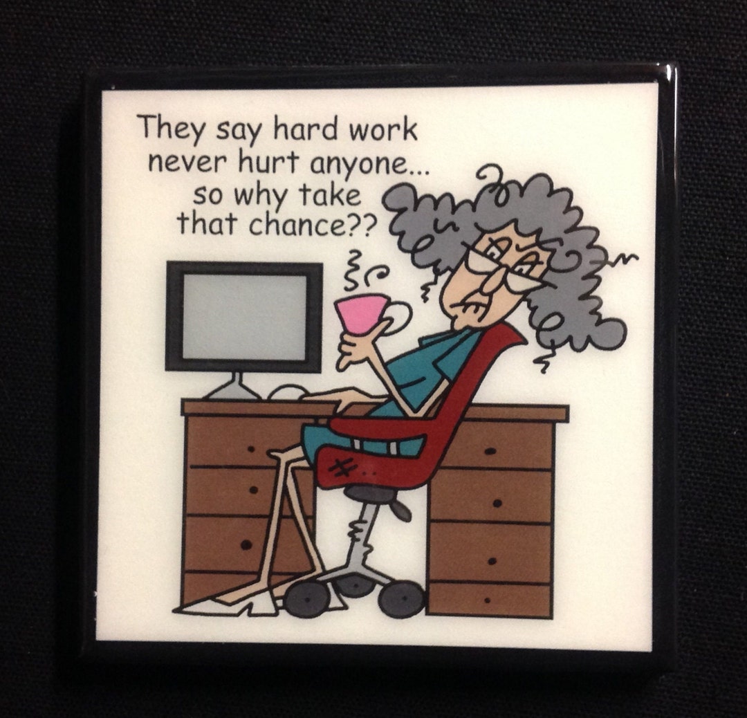 Funny Humorous Work Wile Coaster - Etsy