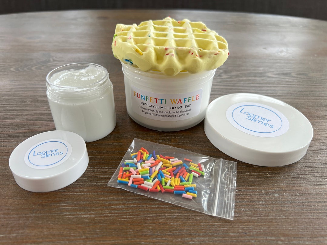 Funfetti Waffle Icing Topping Clay DIY Slime Cupcake - Etsy