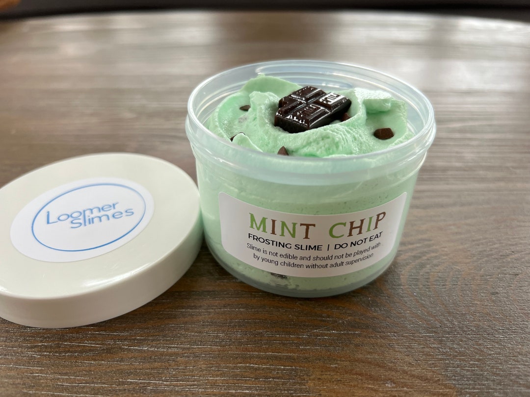 Mint Chip Slime - Ice Cream Slime - Chocolate Charm - Mint Chocolate ...