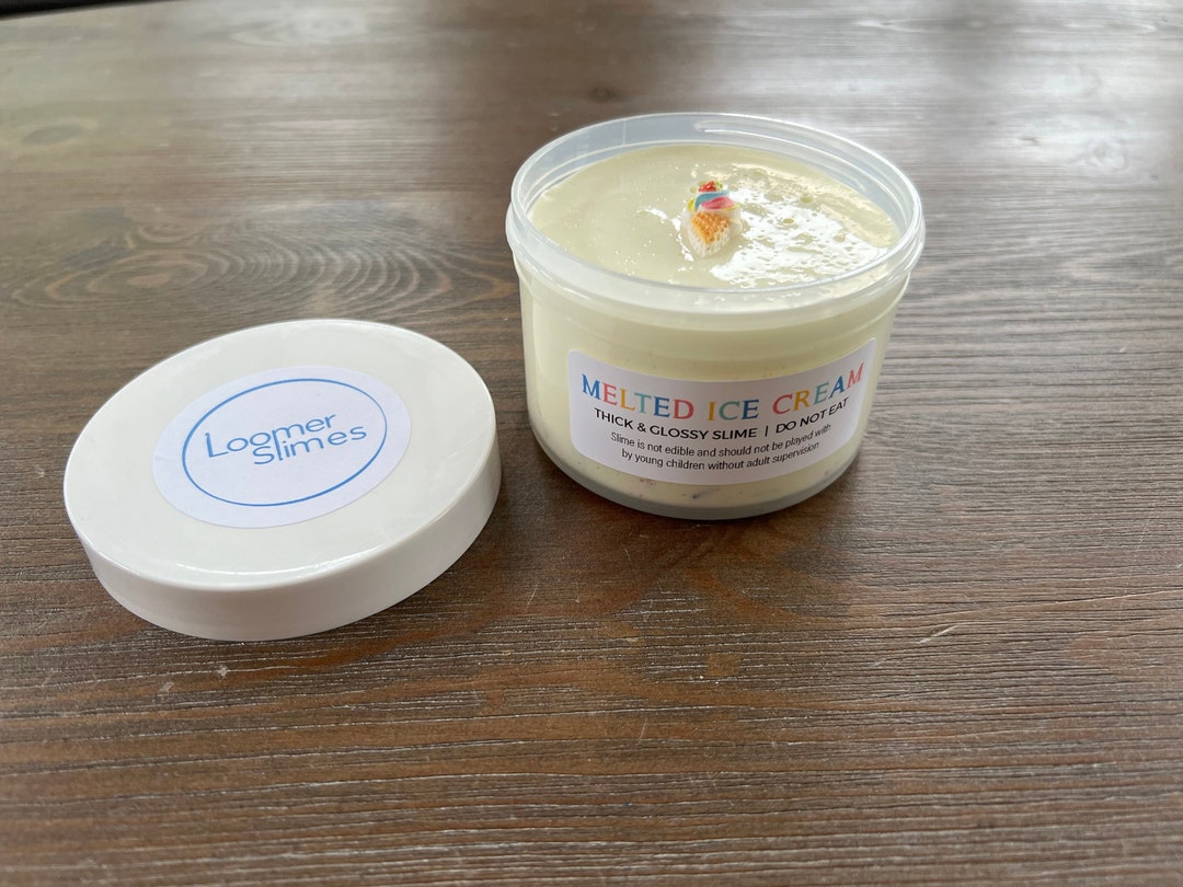 Melted Ice Cream Slime - Vanilla Bean Scented - Sprinkles - Ice Cream ...