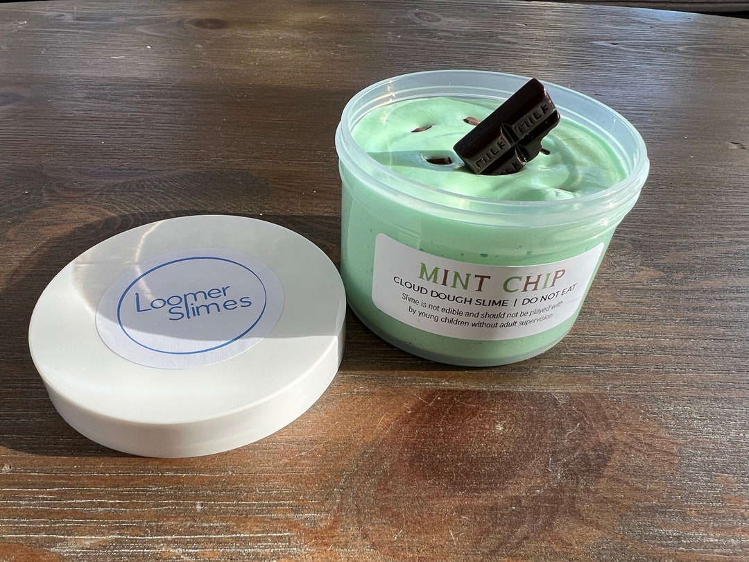 Mint Chip Slime Ice Cream Slime Chocolate Charm Mint Chocolate Scented ...