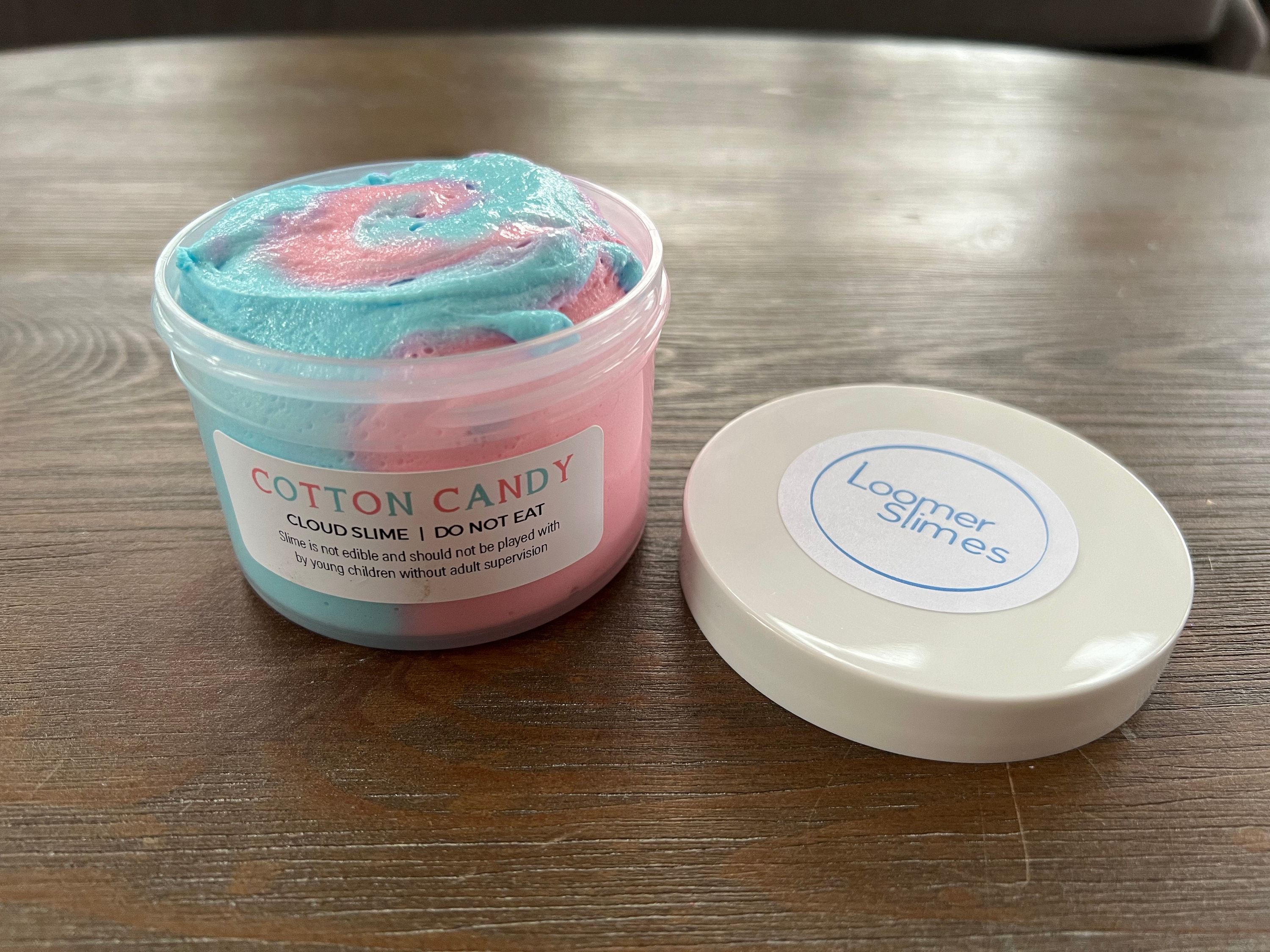 Cotton Candy Slime Pink and Blue Swirl Cotton Candy - Etsy