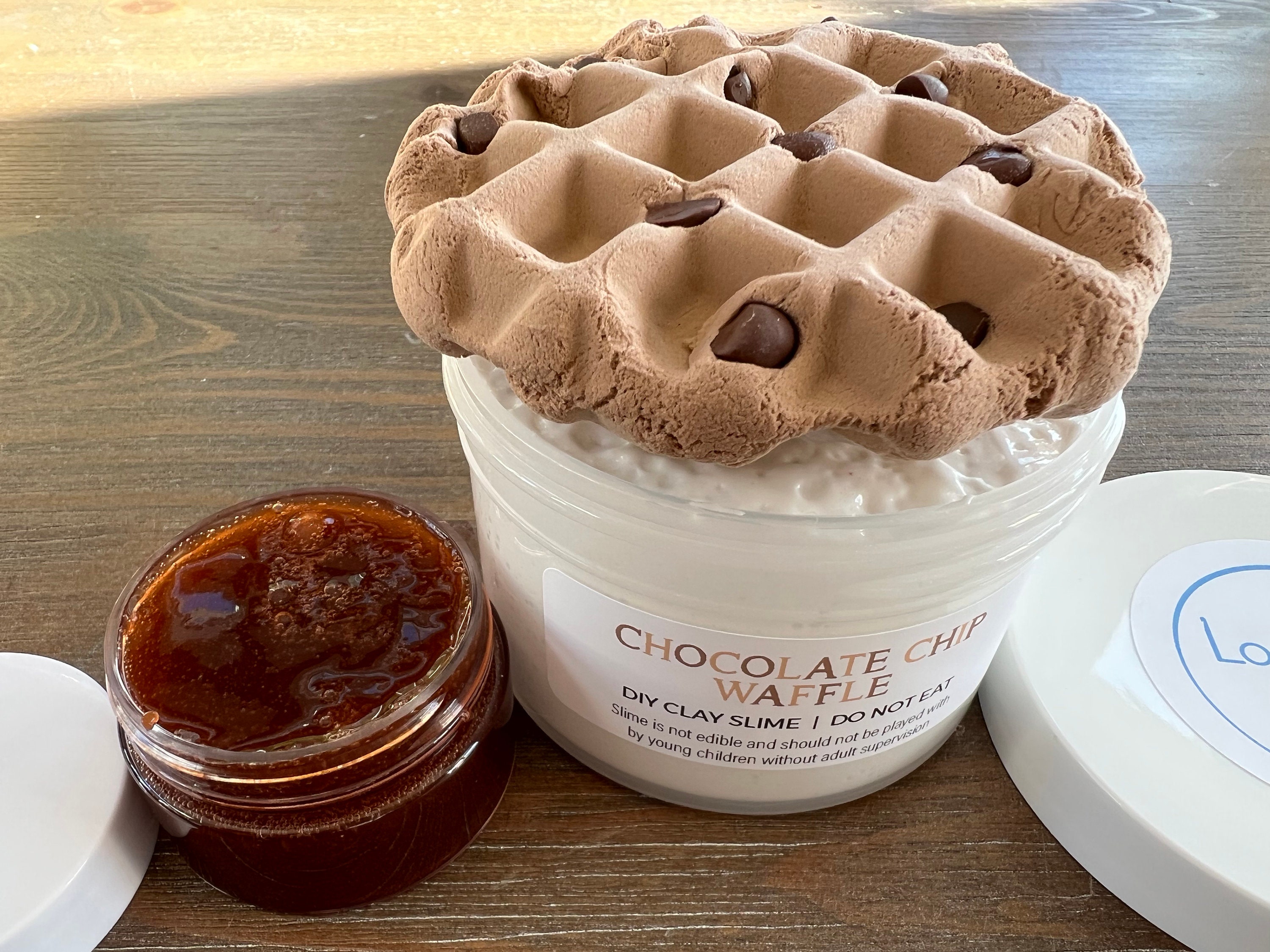 Chocolate Chip Waffle Syrup Clay DIY Slime Chocolate - Etsy