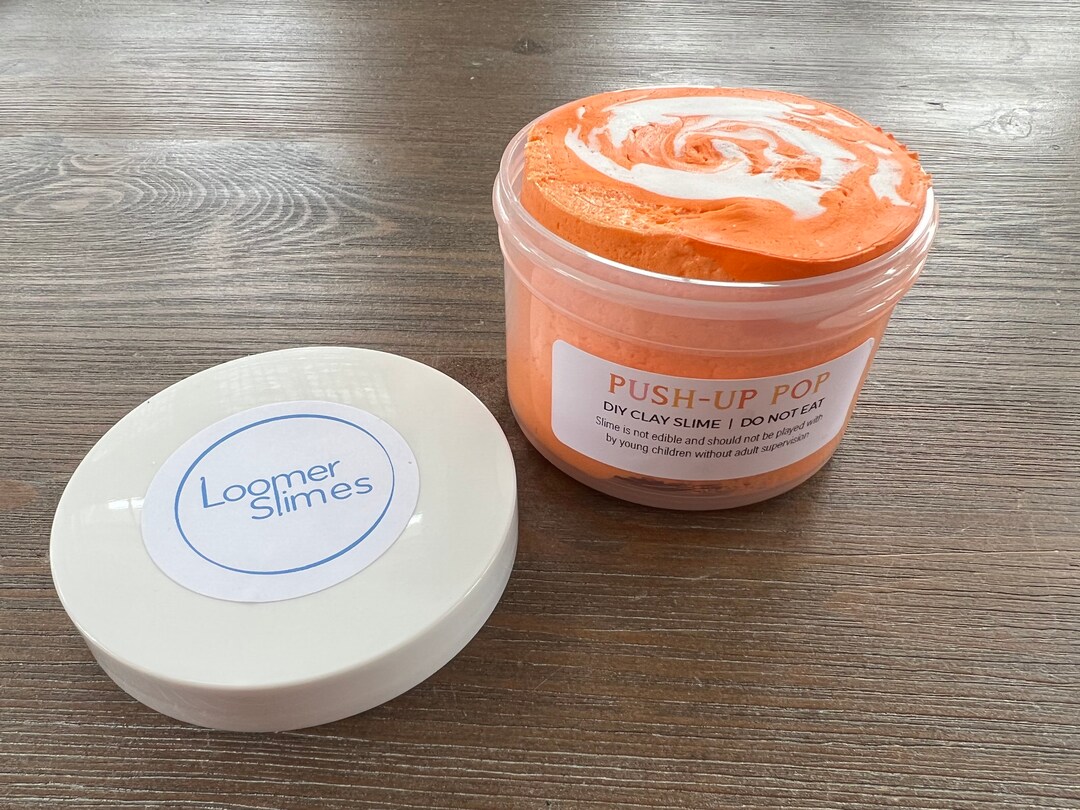 Push-up Pop Slime - Clay DIY Slime - Orange Scented - Frosting Fizz ...