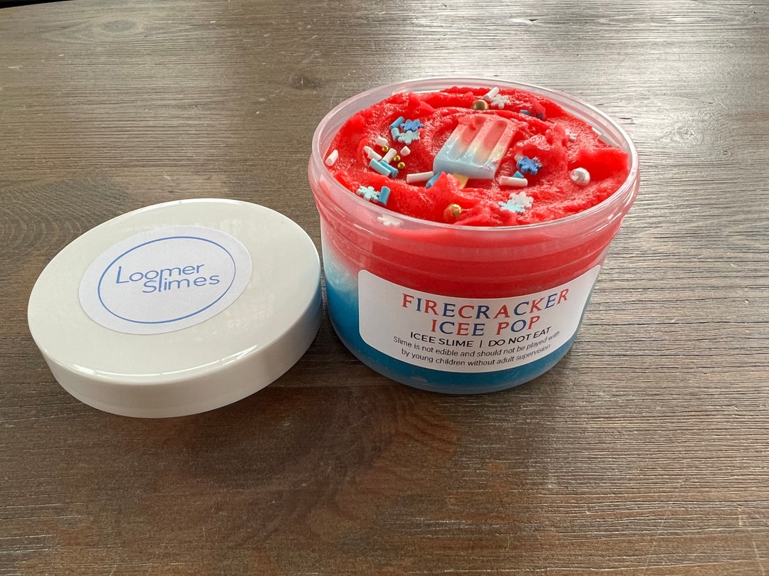 Firecracker Icee Pop - Icee Slime - Berry Scented - Popsicle - Fourth ...