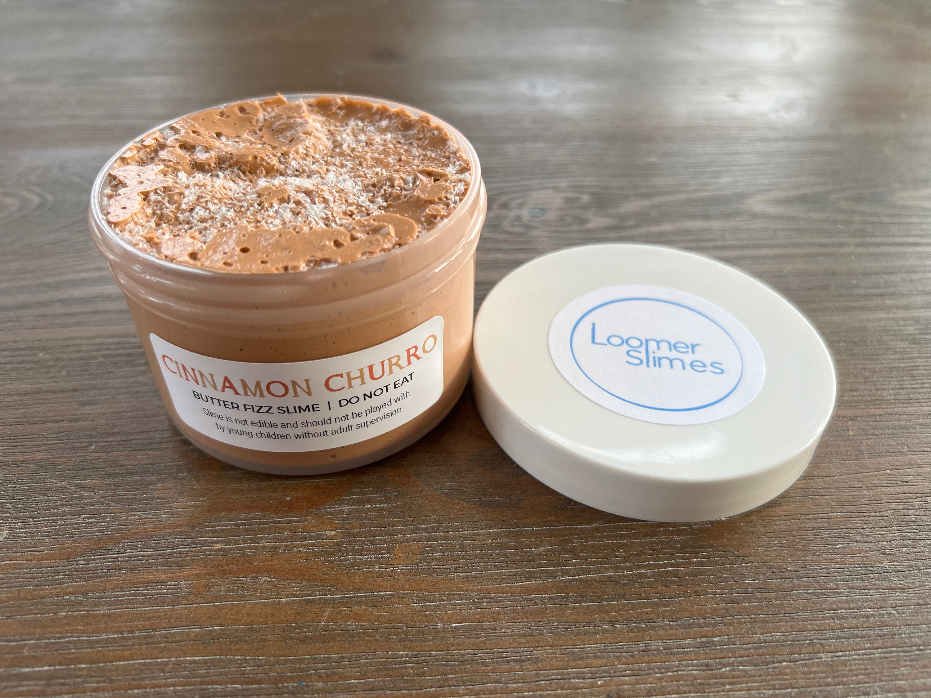 Cinnamon Churro Slime Butter Fizz Slime Cinnamon Scented - Etsy