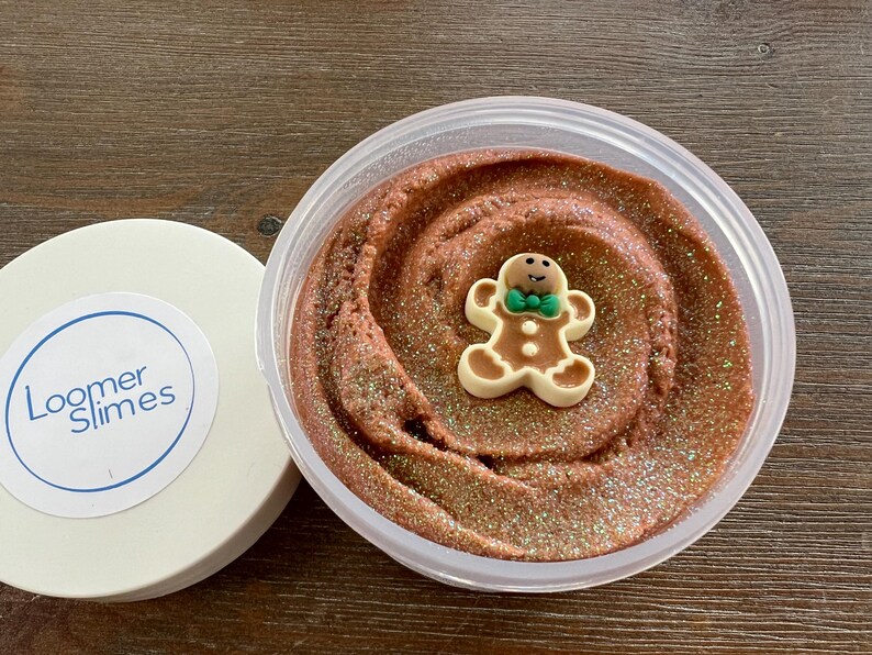 Gingerbread Cookie Dough Slime - Gingerbread Scent - Winter - Christmas ...