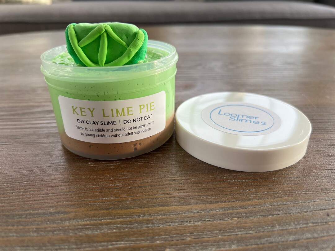 Key Lime Pie Slime - Clay DIY Slime - Lime - Butter Fizz Slime - 7 Oz ...