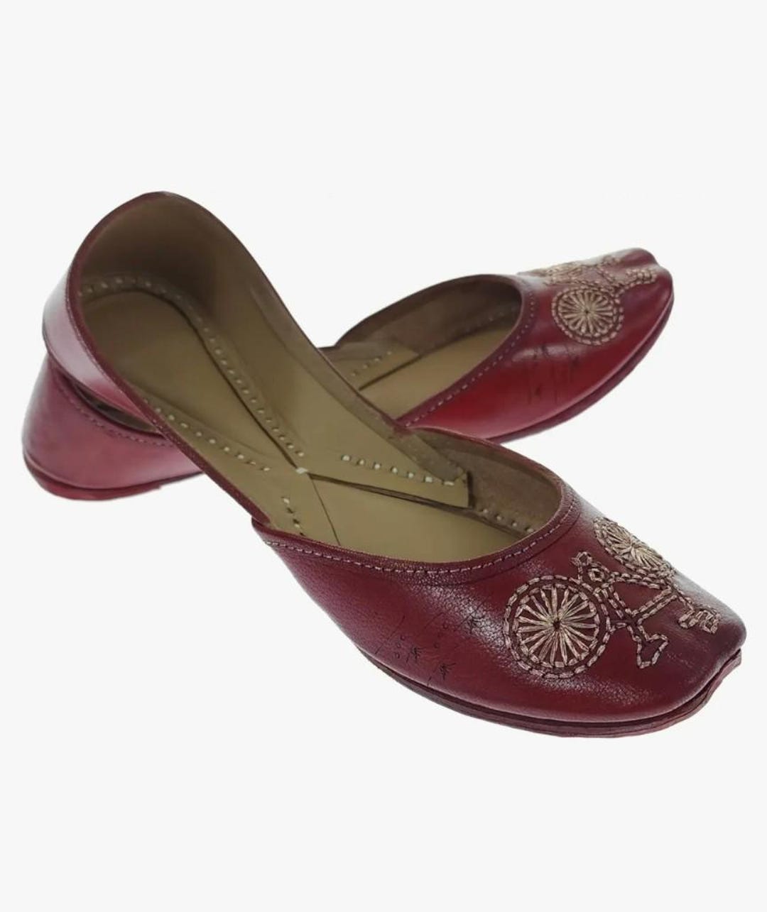 Red Indian Jutti for Girls Punjabi Jutti for Women - Etsy