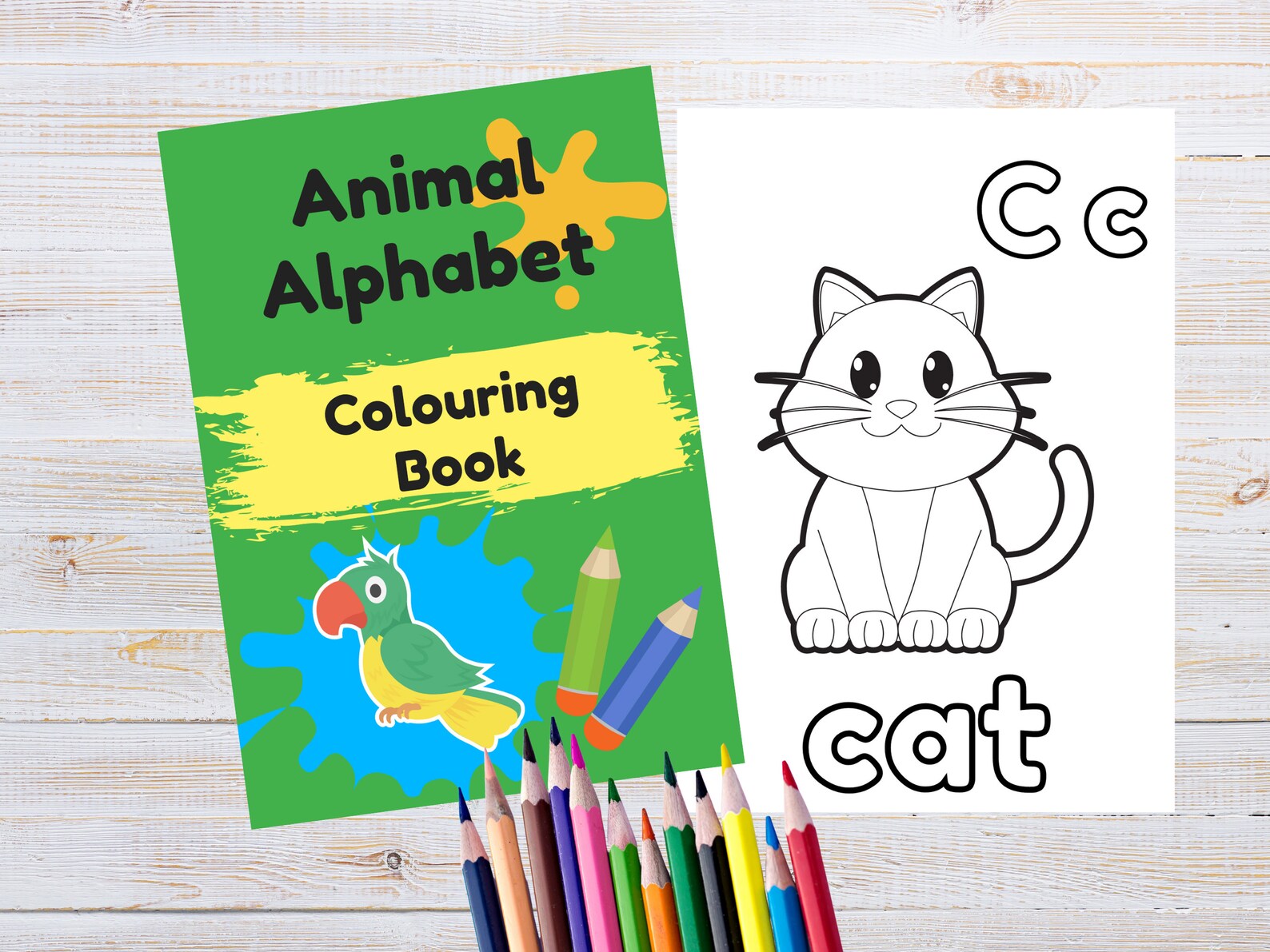 Printable Animal Alphabet Colouring Book; Pre-school; Nursery; Primary ...