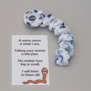 Furry Super Soft Plush Pet Worry Worm, Fidget Toy - 10 Colours to ...