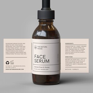 Dropper Bottle Label Template Canva Tincture Label Essential - Etsy