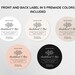 Editable Round Label Template, Circle Lip Balm Label, Tin Jar Label ...