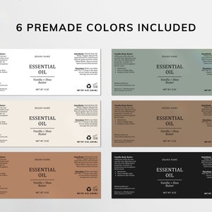 Editable Product Label Templates, Minimalistic Comsetic Label Design ...