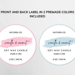 Editable Circle Label Template, Product Label, Circle Label for Jar ...