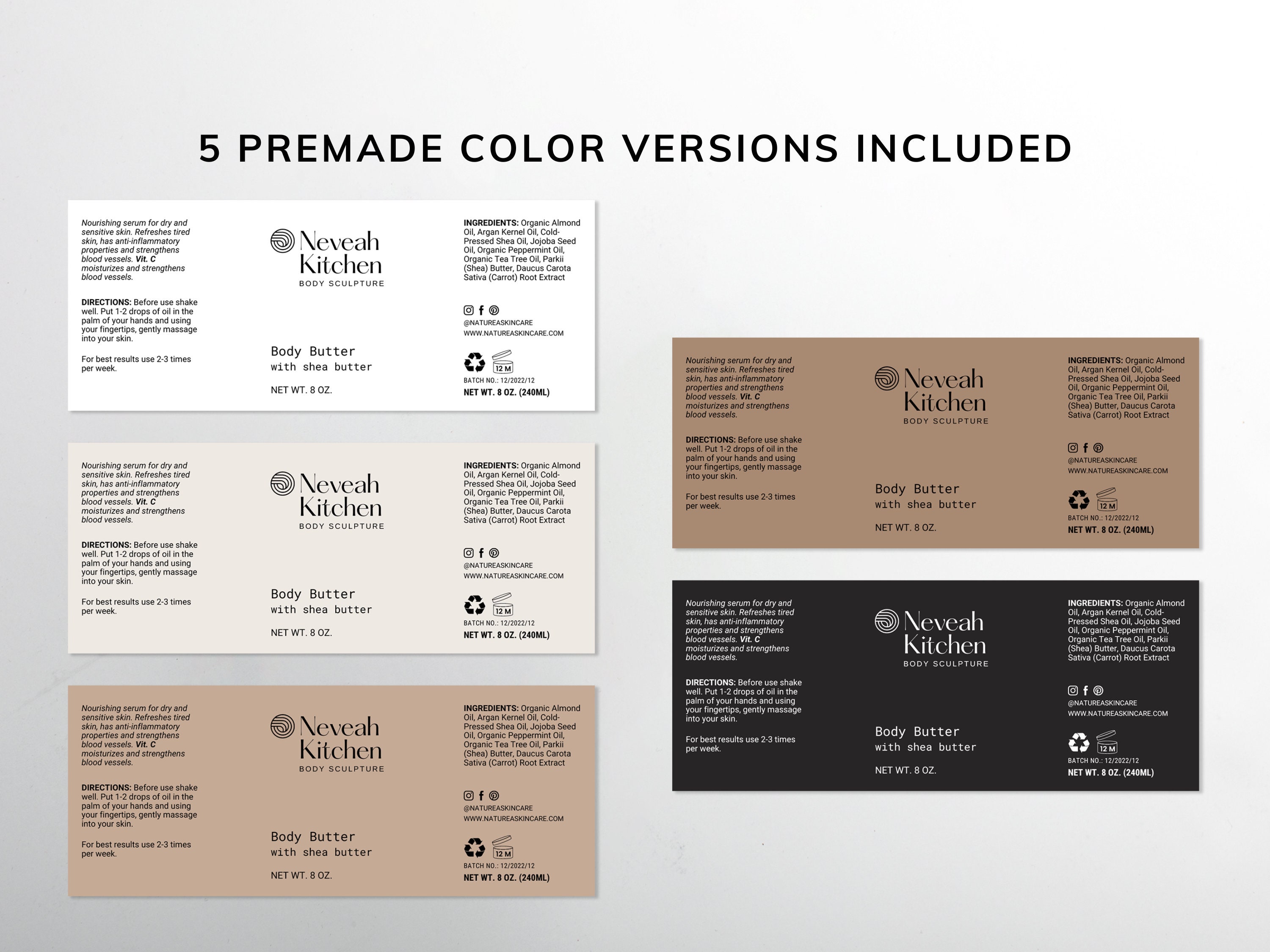 Dropper Bottle Label Template Canva Modern Tincture Label - Etsy