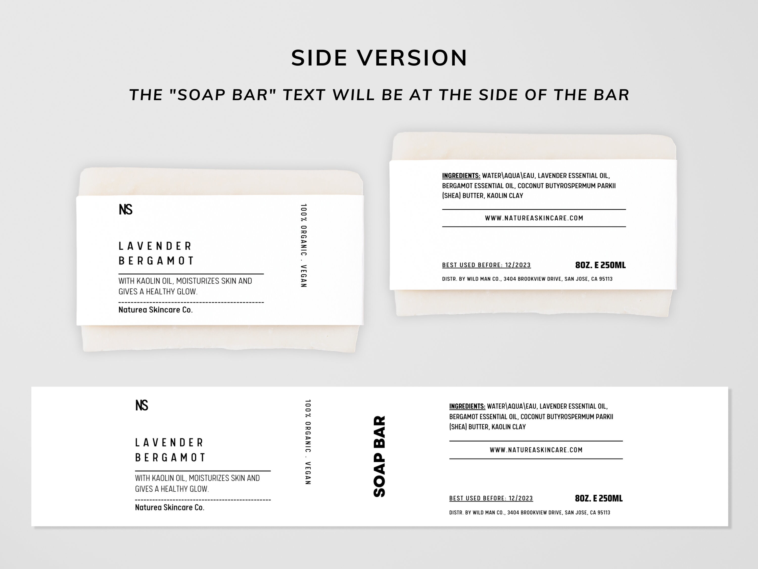 Bar Soap Label Template Canva Minimal Bar Soap Wrap Around - Etsy