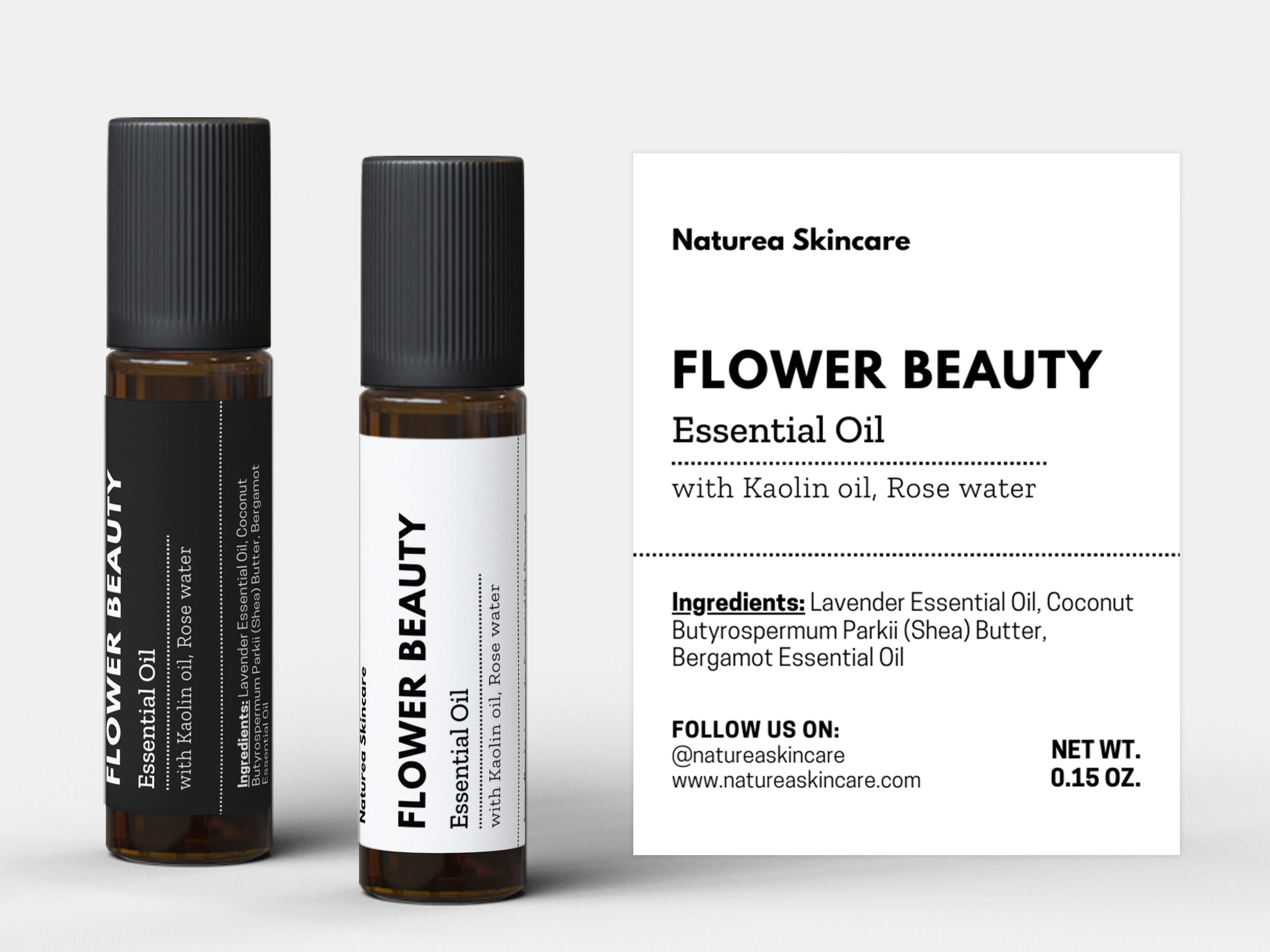 10ml Roller Bottle Label Template, Roller Ball Label, Essential Oil ...