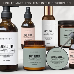 Editable Product Label , Bottle Label Template Canva, Minimalistic ...