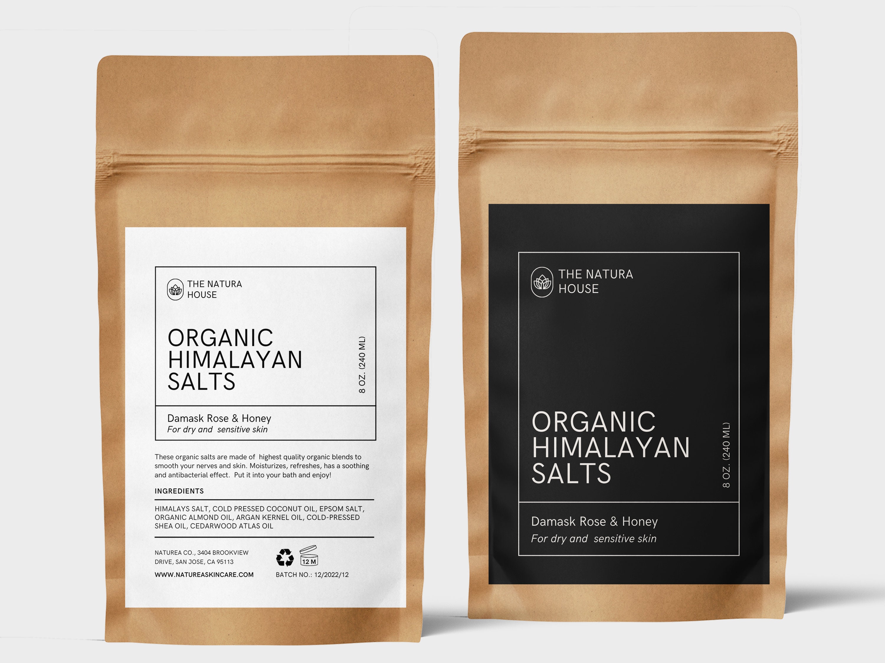 Pouch Label Template Canva, Bath Salt Label, 3x4 4x5 3x2 Label, Bath ...