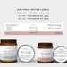 Editable Cosmetic Labels Template CANVA, Modern Product Label Kit ...