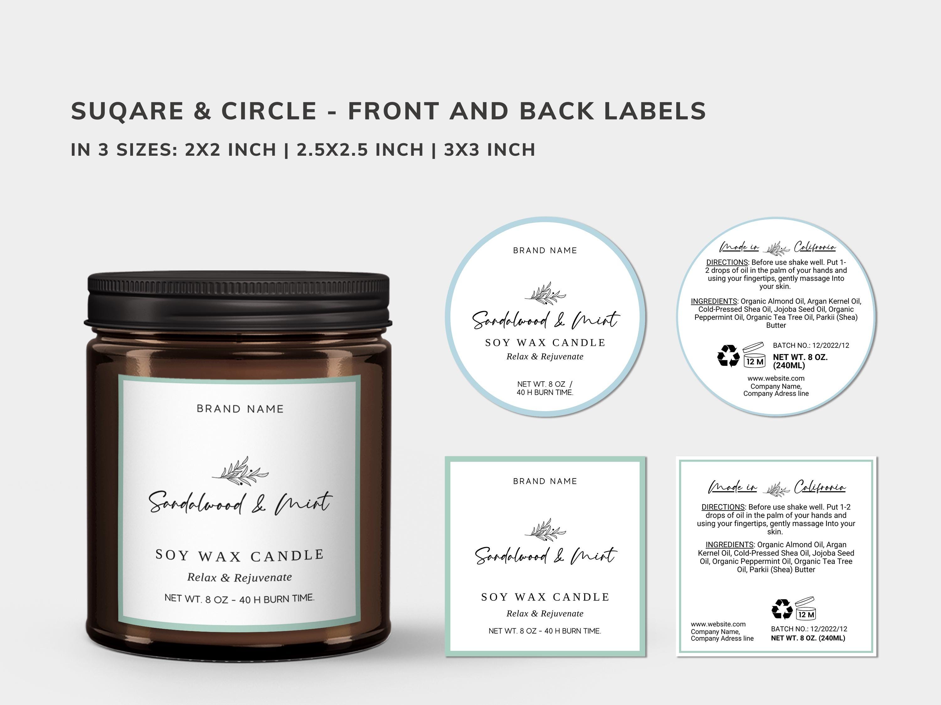 Cosmetic Label Bundle: Editable Canva Template (digital Download) - Etsy