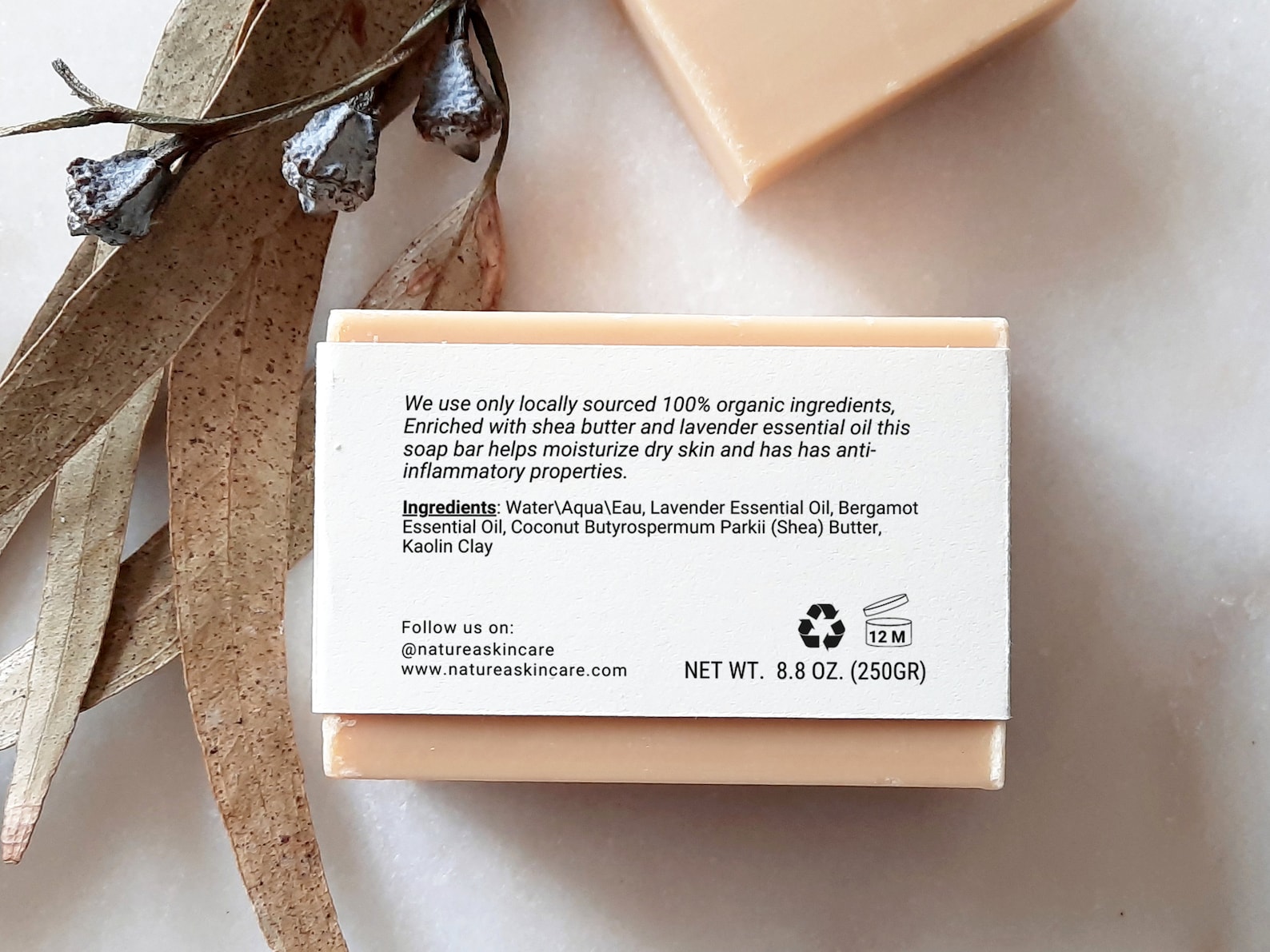 Minimal Soap Label, Wrap Soap Label Template CANVA, Editable Soap Bar ...