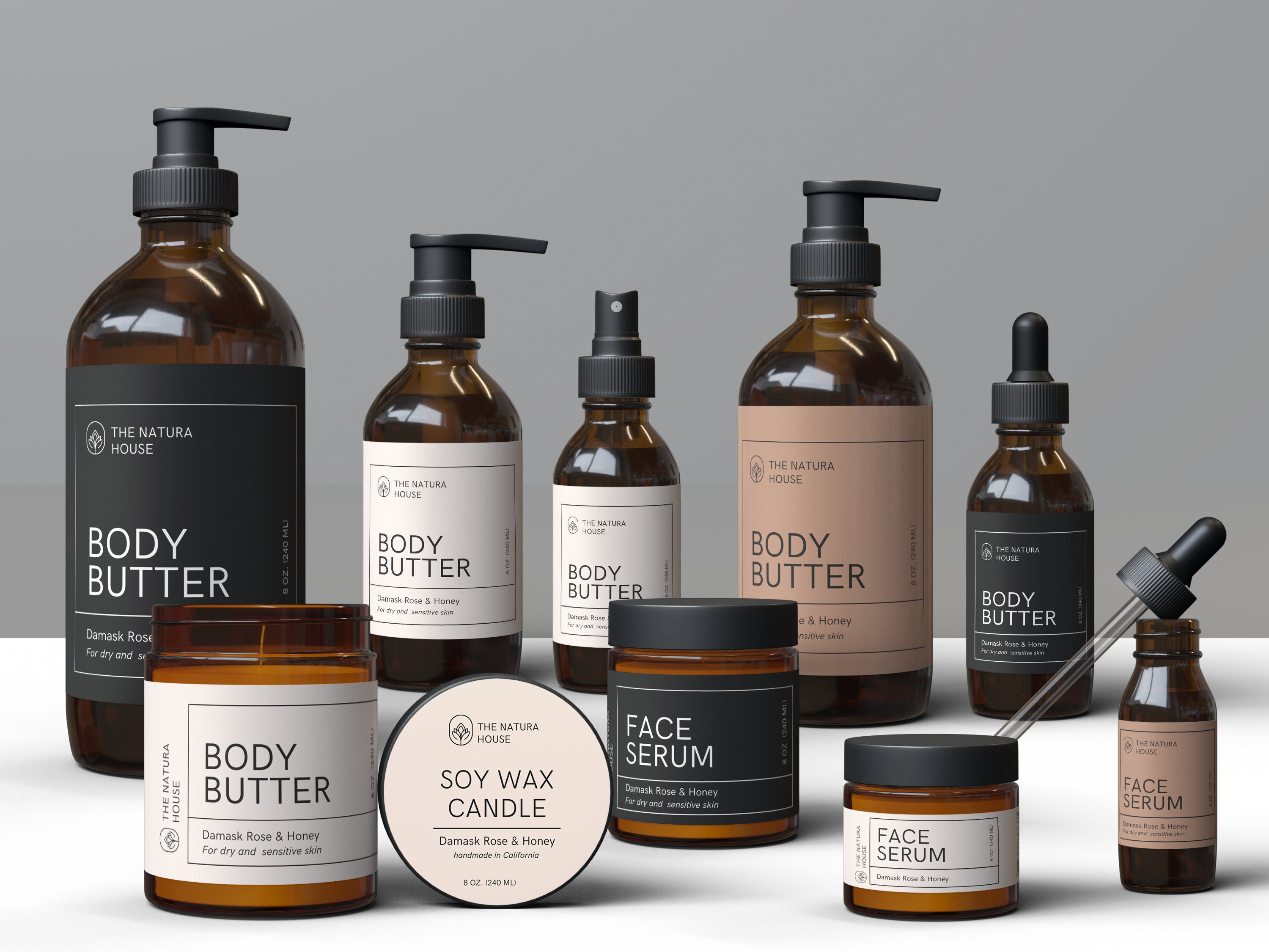 Editable Cosmetic Label Templates Elegant Skincare Product - Etsy Canada