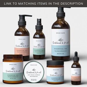 Cosmetic Label Bundle: Editable Canva Template (digital Download) - Etsy