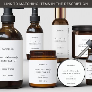 Editable Product Label Templates CANVA, Clear Cosmetic Label, Minimal ...