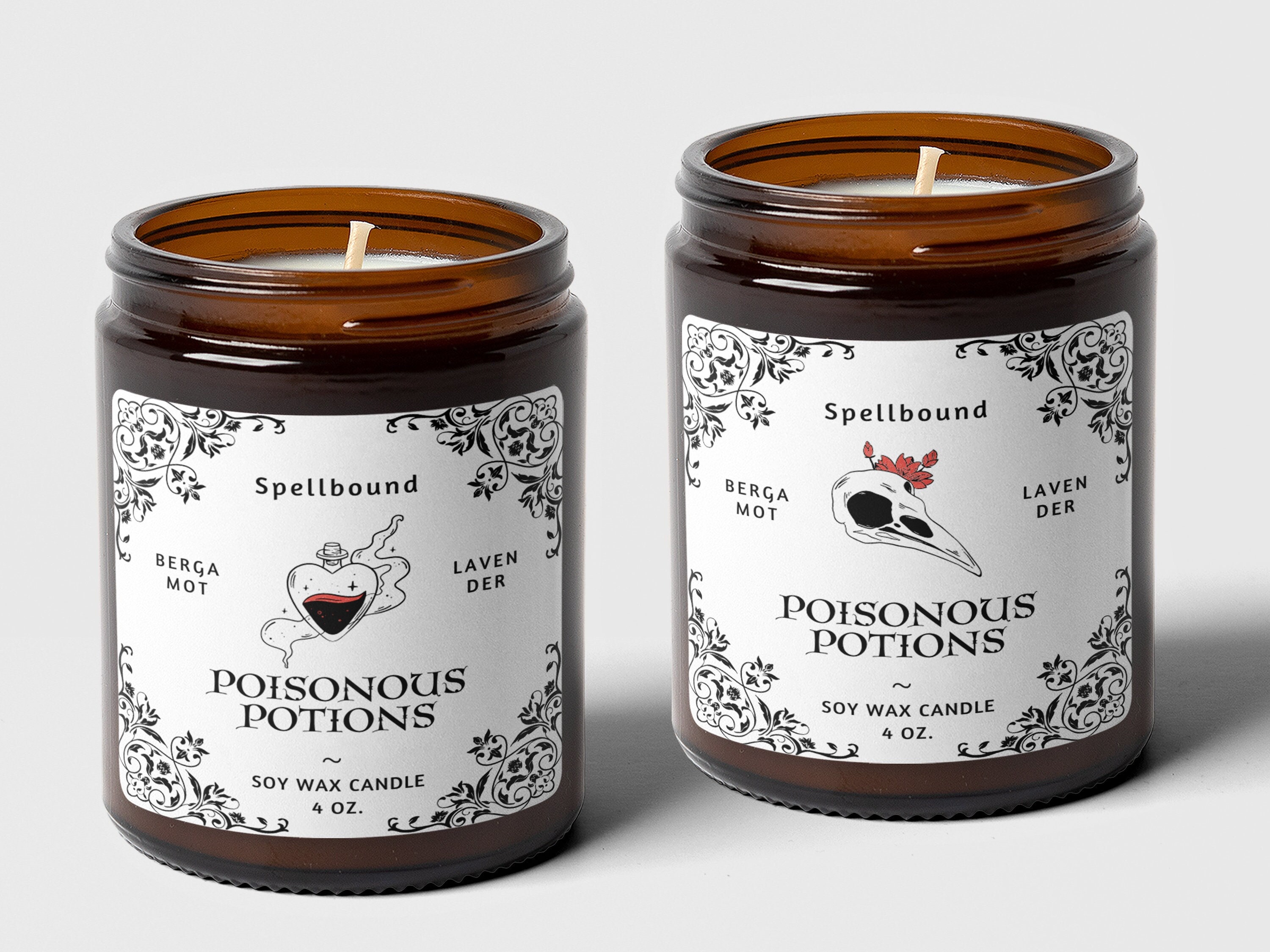 CELESTIAL Candle Label Template Canva, APOTHECARY Candle Labels ...