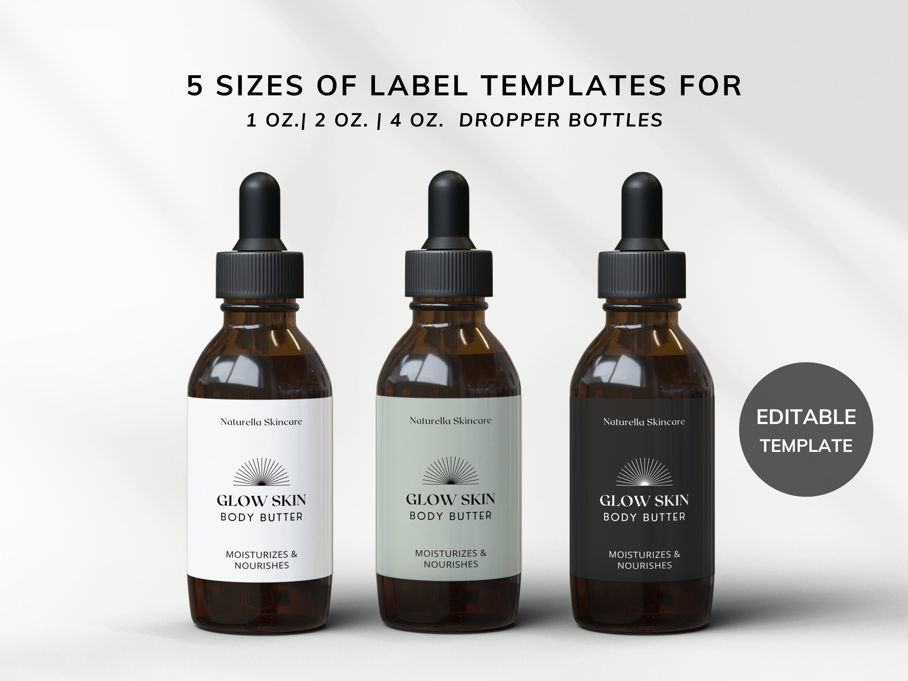 Editable Product Label Bottle Label Template Canva - Etsy