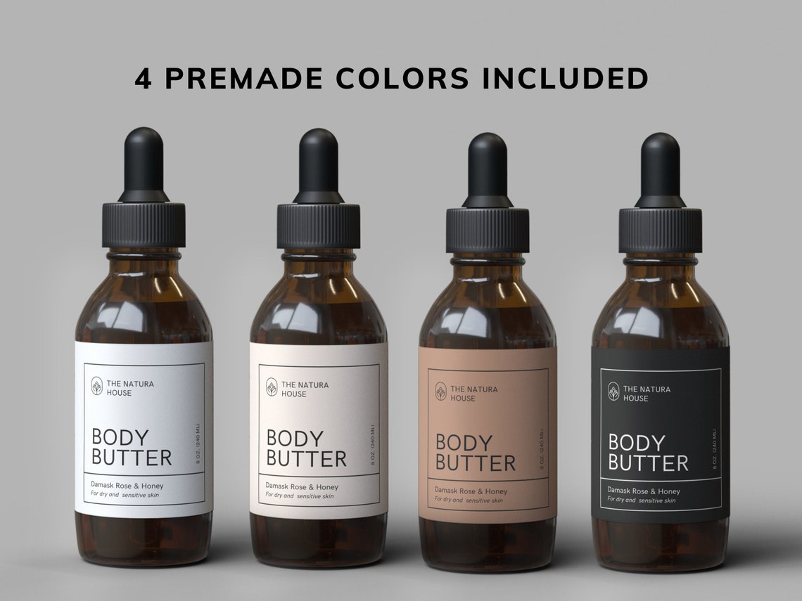 Dropper Bottle Label Template Canva Tincture Label Essential - Etsy