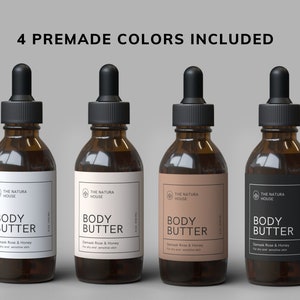 Dropper Bottle Label Template Canva Tincture Label Essential - Etsy