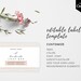 BOHO Editable Soap Label, Soap Bar Label Template CANVA, Printable Soap ...