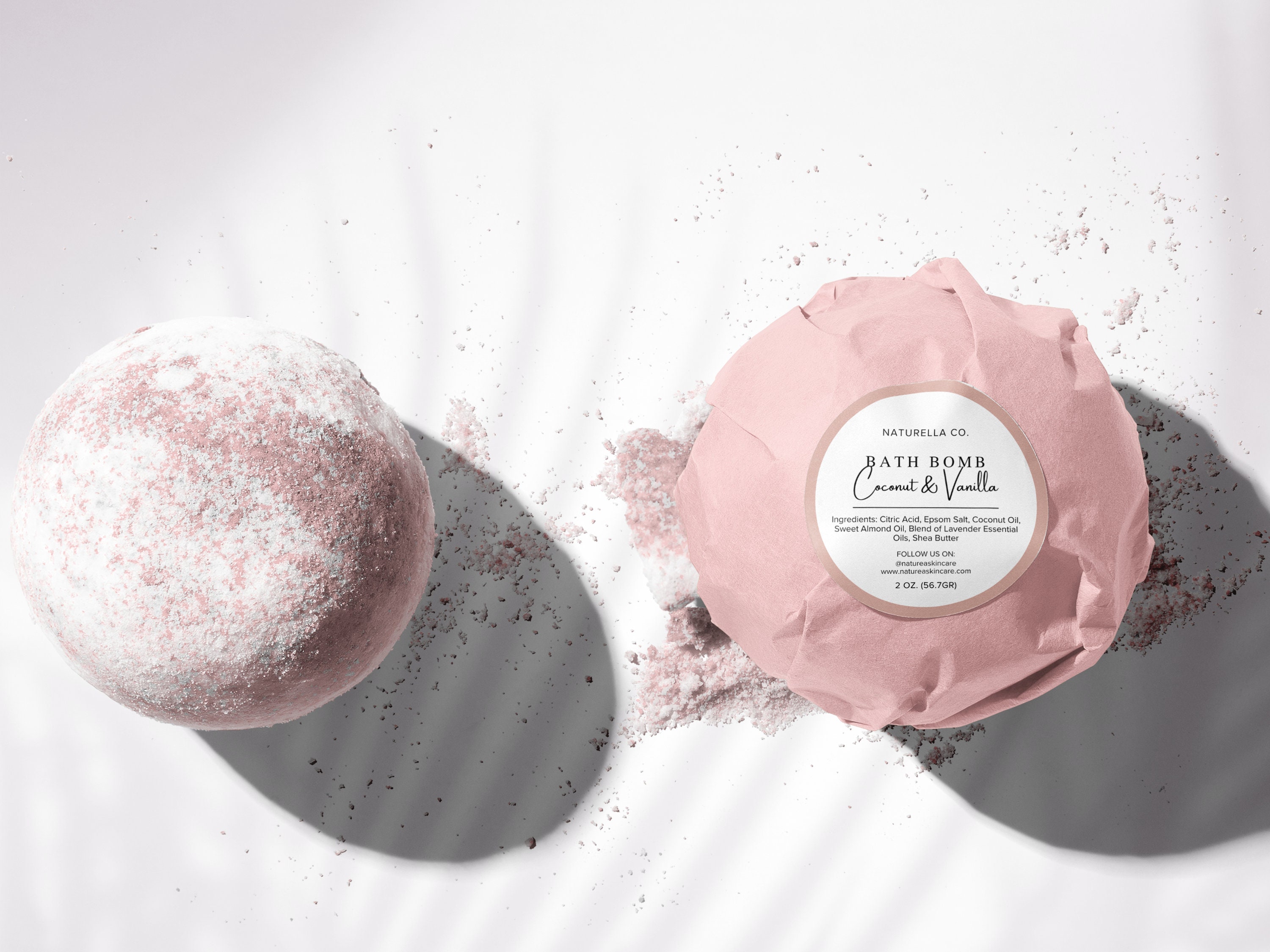 Editable Bath Bomb Label Template Canva, Belly Band Bath Bomb, Wrap ...