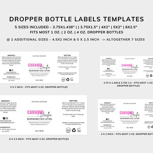 Minimal Oil Label Template Canva, Modern Essential Oil Label, 1oz | 2oz ...