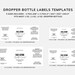 Editable Product Label , Bottle Label Template Canva, Minimalistic ...