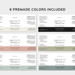 Editable Cosmetic Labels Template CANVA, Modern Product Label Kit ...