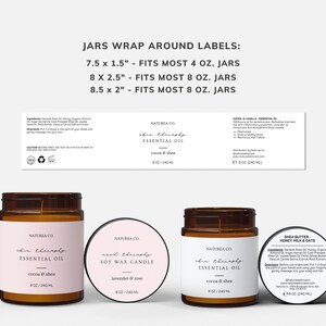 Editable Product Label Templates CANVA, Clear Cosmetic Label, Minimal ...
