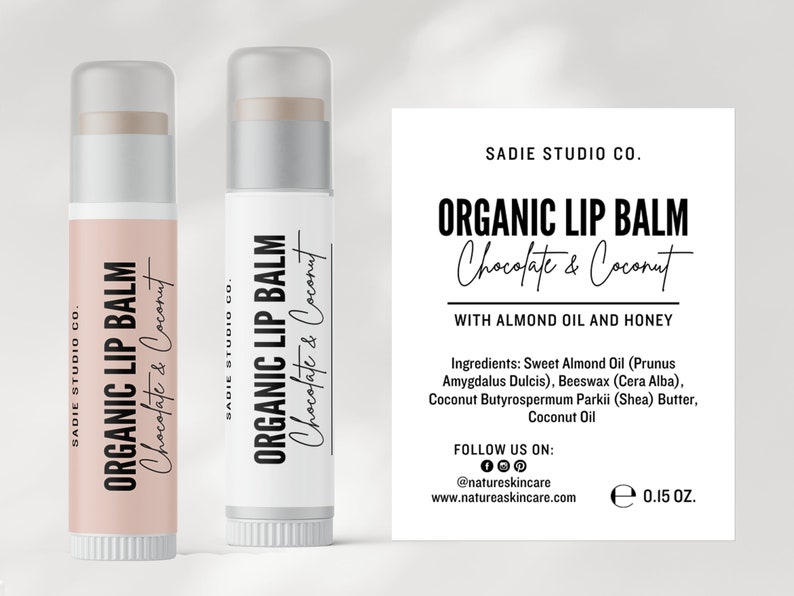 Lip Balm Label Template Canva Lip Balm Label With Safety Seal ...