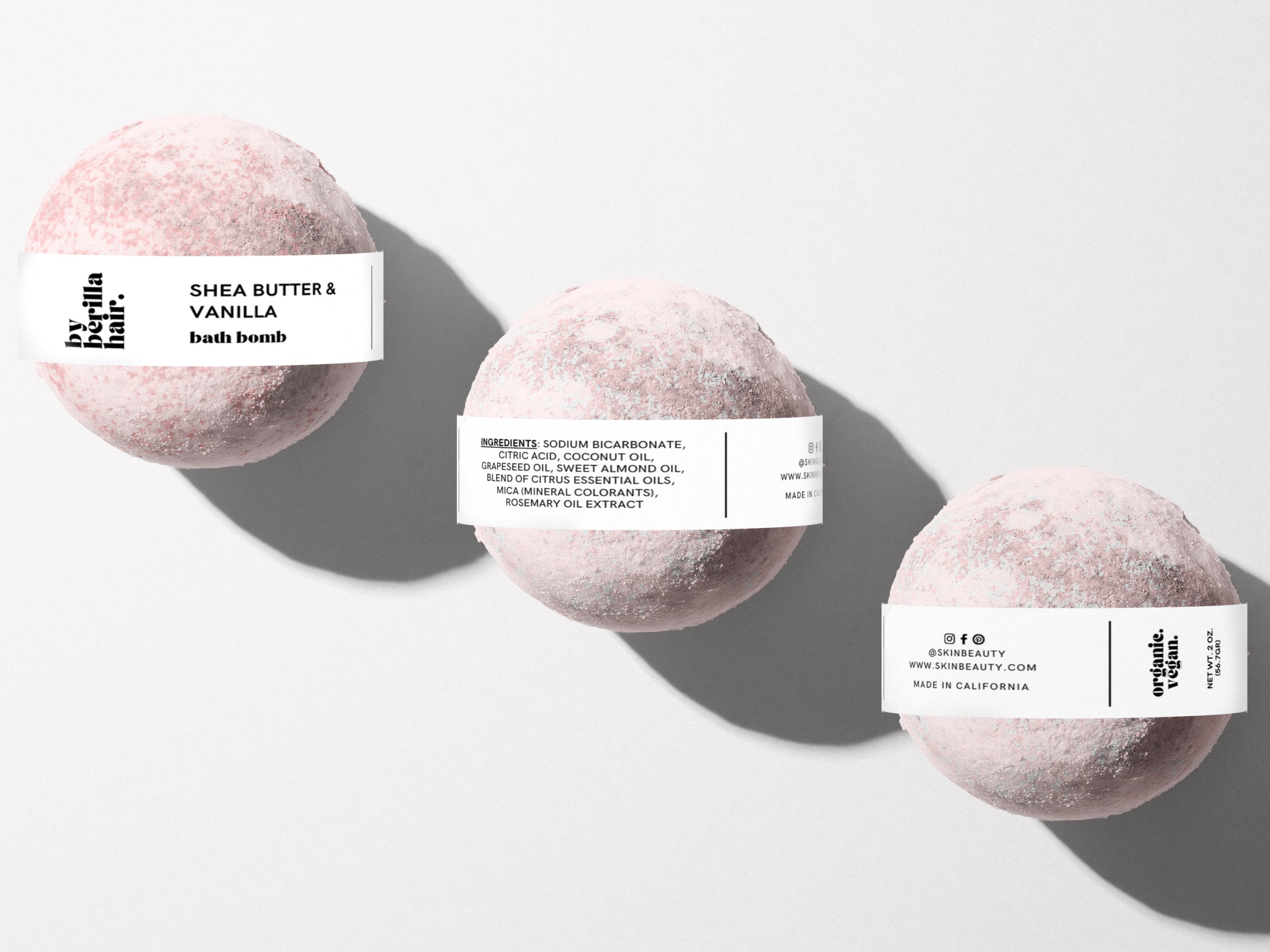 Editable Bath Bomb Label Template Canva, Belly Band Bath Bomb, Wrap ...