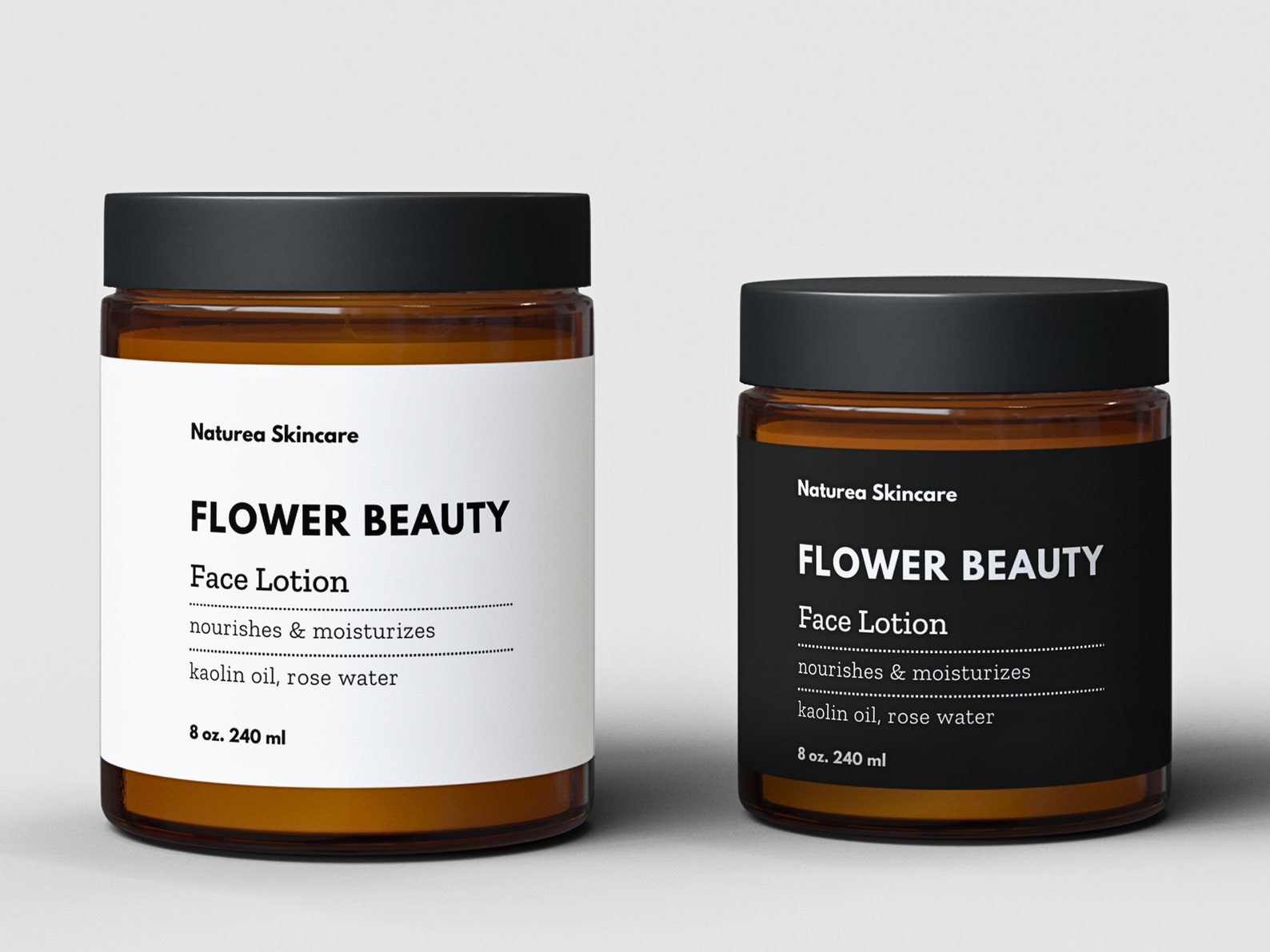 JAR Label TEMPLATE CANVA, 4 Oz Jar Label, 8 Oz Jar Label, Product Jar ...