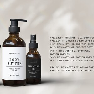 Editable Product Label Templates, Minimalistic Comsetic Label Design ...