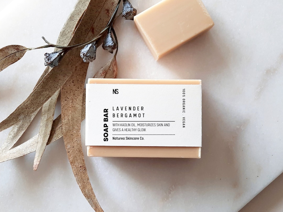 Bar Soap Label Template Canva, Minimal Bar Soap Wrap Around Label ...