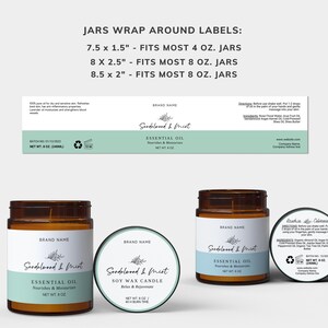 Cosmetic Label Bundle: Editable Canva Template (digital Download) - Etsy